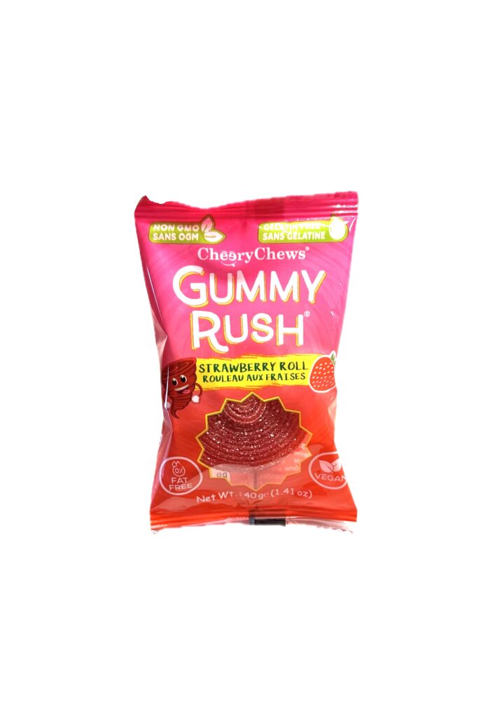 Gummy Rush Roll Strawberry 24 X 40g - Kirpa International Foods