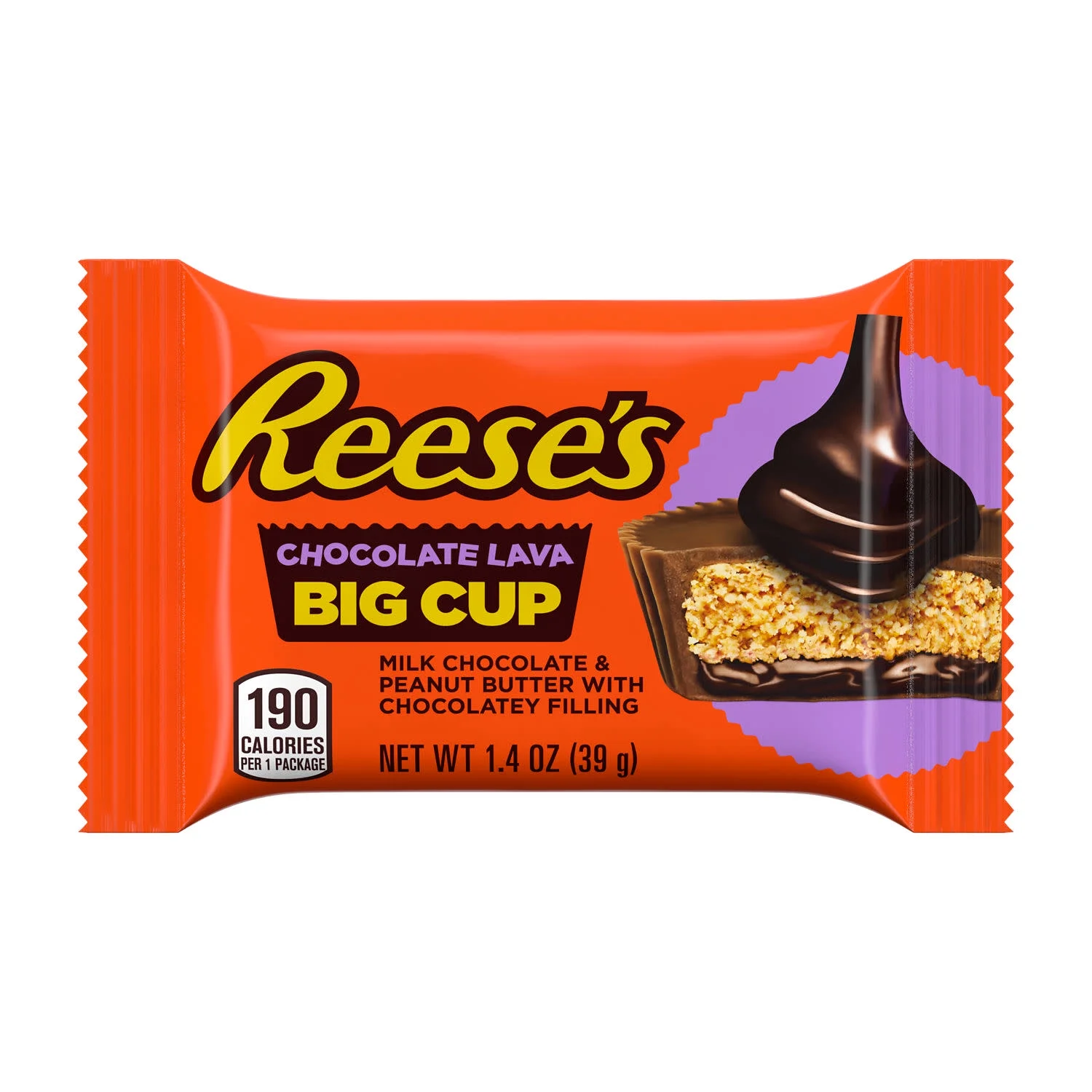 REESE'S PEANUT BUTTER & CHOCOLATE LAVA BIG CUP 18 X 39g - Kirpa