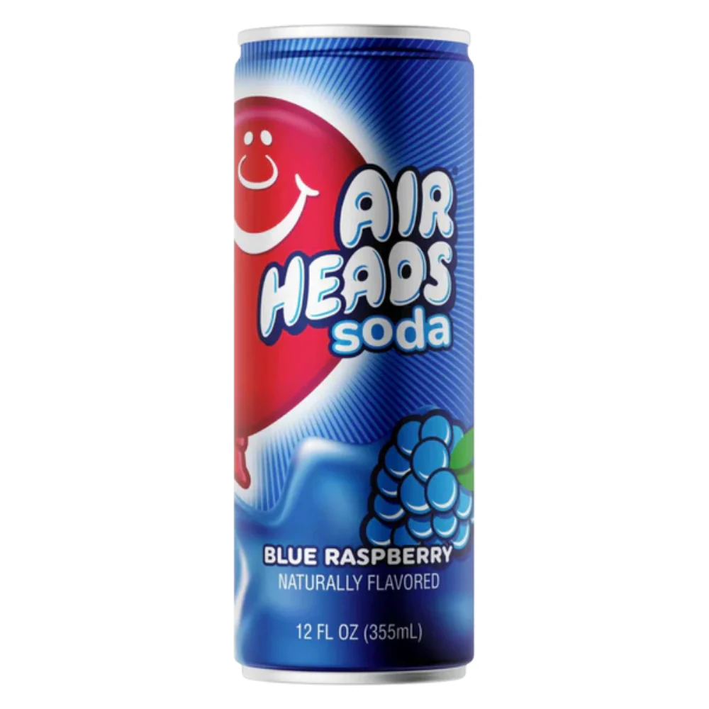 Airheads Soda Blue Raspberry 12 X 330ml - Kirpa